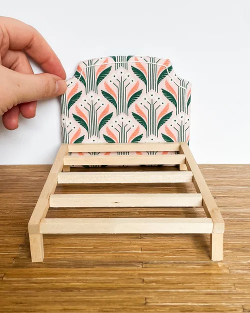 Dollhouse Bed DIY: Upholstered Headboards — Martin Goes Mini