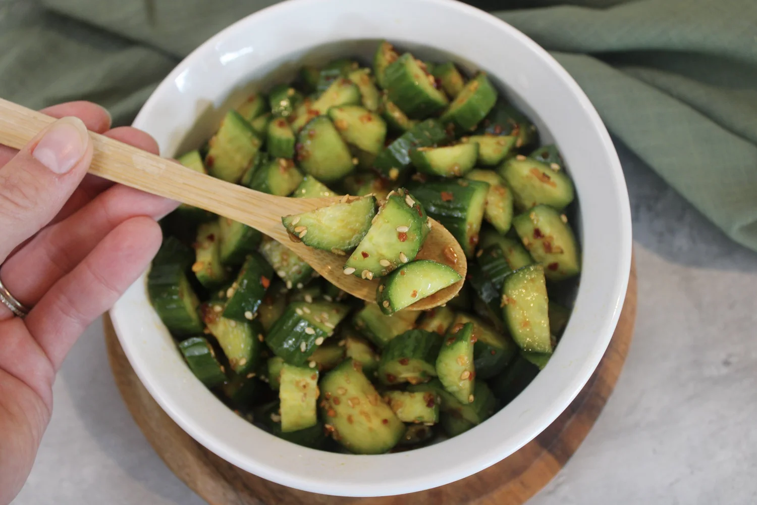 Spicy Cucumber Snack Recipe — Lauren Twigge Nutrition