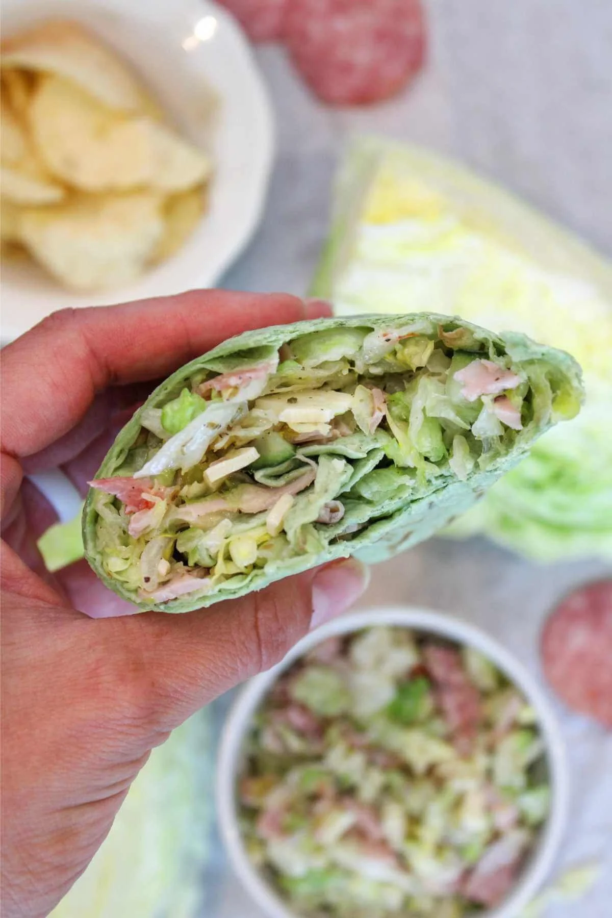 Grinder Salad Wrap — Lauren Twigge Nutrition