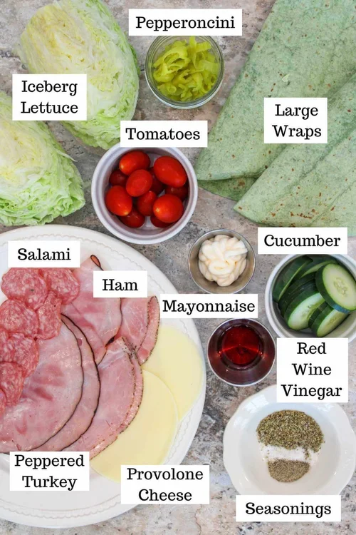 Grinder Salad Wrap — Lauren Twigge Nutrition