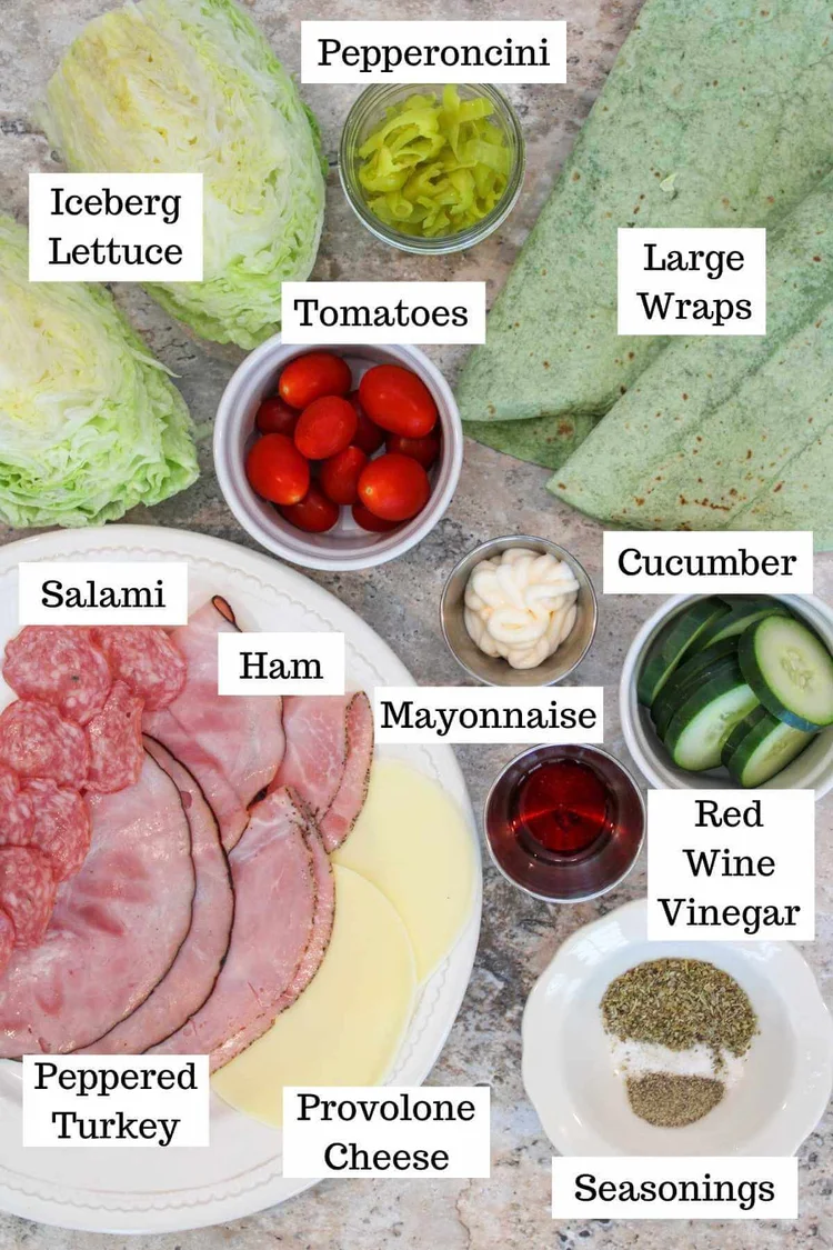 Grinder Salad Wrap — Lauren Twigge Nutrition