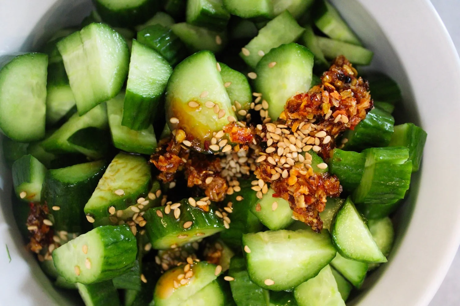 Spicy Cucumber Snack Recipe — Lauren Twigge Nutrition