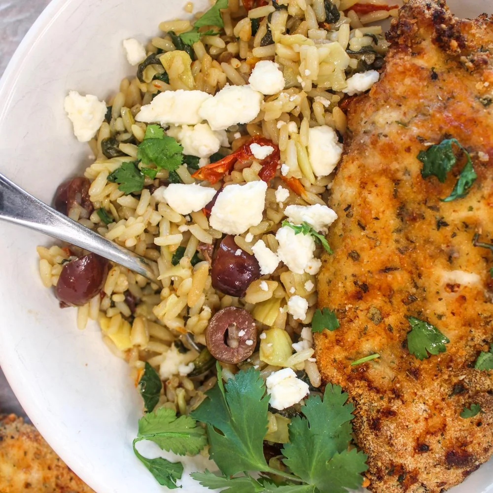 Easy Mediterranean Rice Pilaf — Lauren Twigge Nutrition