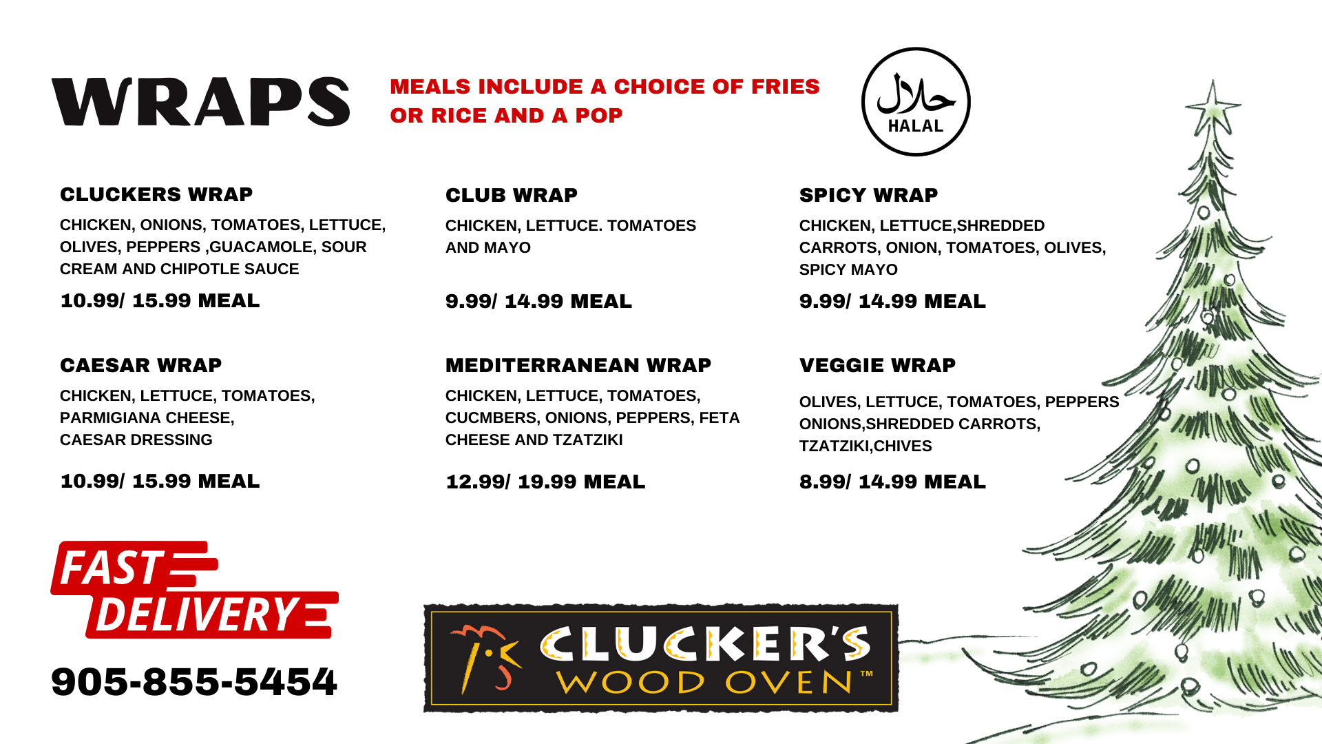 Menu — Clucker's Wood Oven