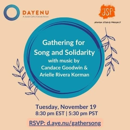 Post-Election Gathering for Song & Solidarity — Jewish Studio Project