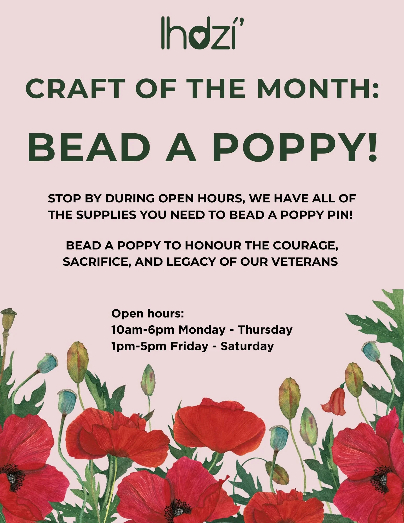 Craft of the Month: Bead a Poppy — Ihdzi’
