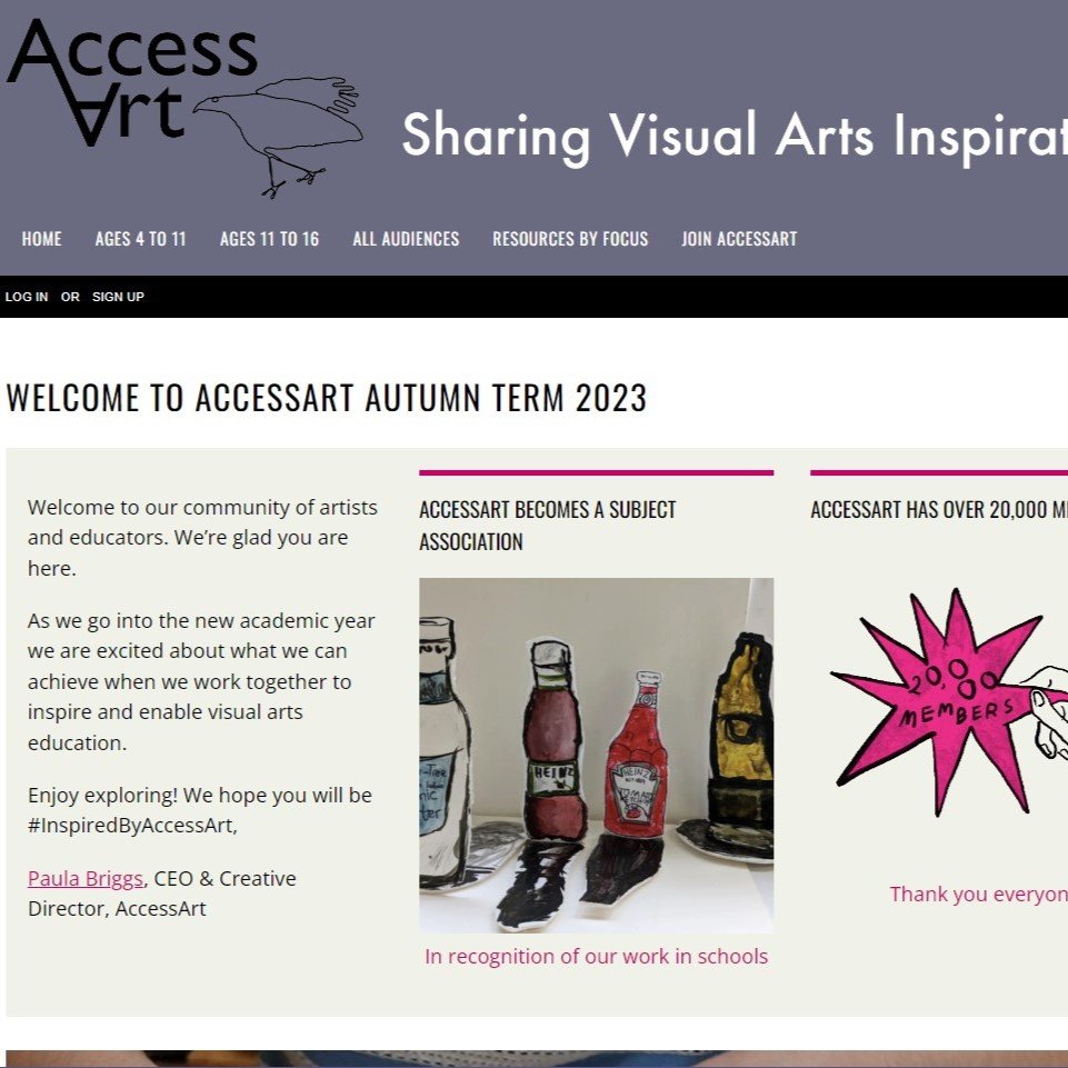 Access Art Visual Arts Resources — Ignite Creativity