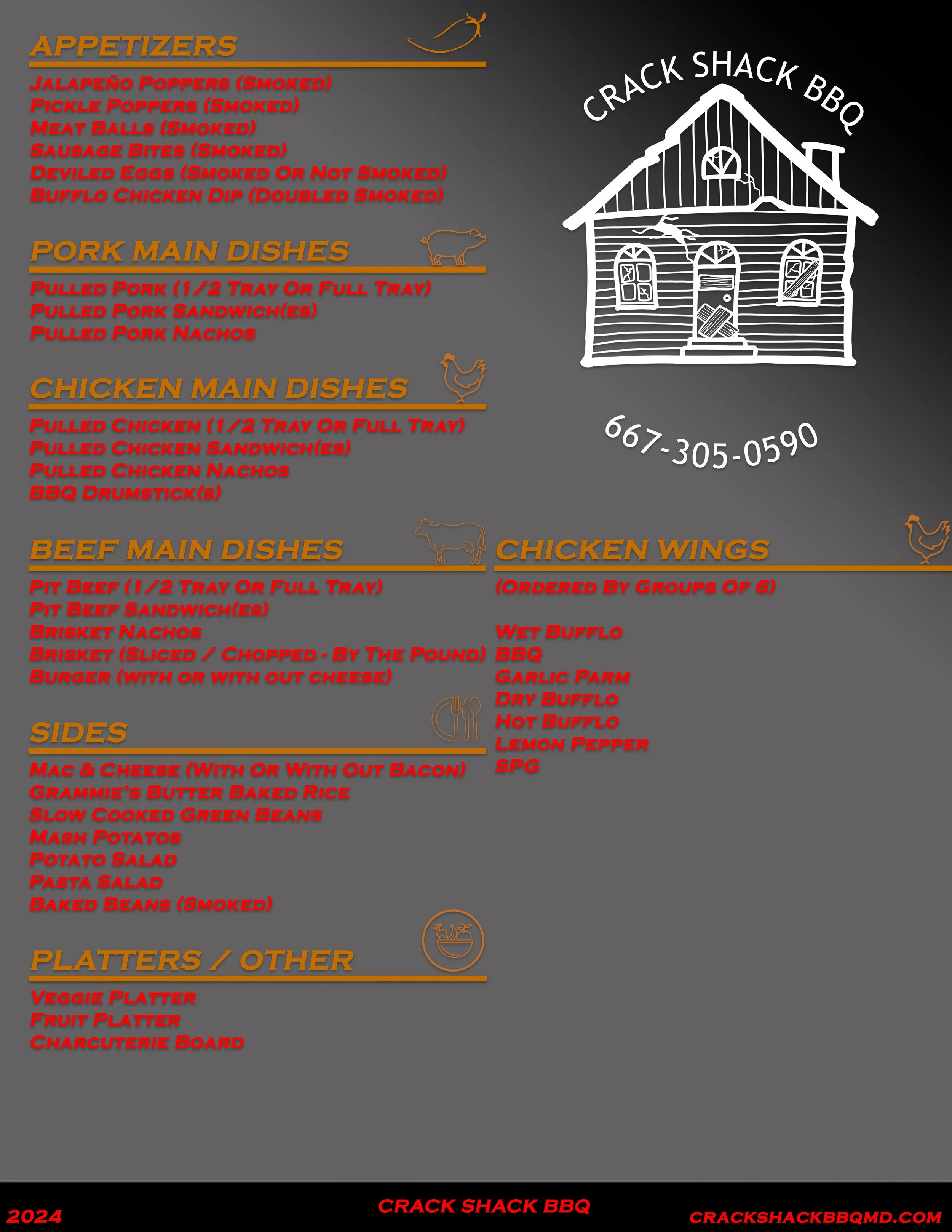 Menu — Crack Shack BBQ