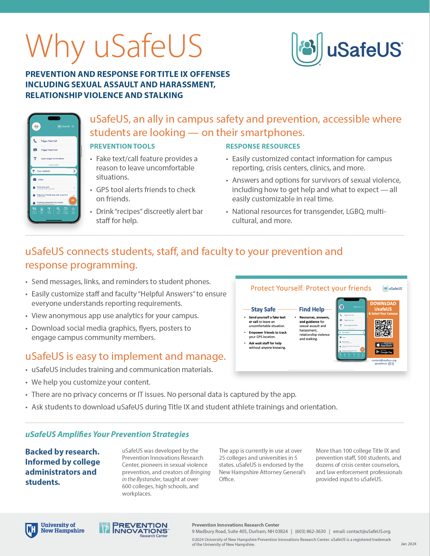 The App — uSafeUS Mobile App