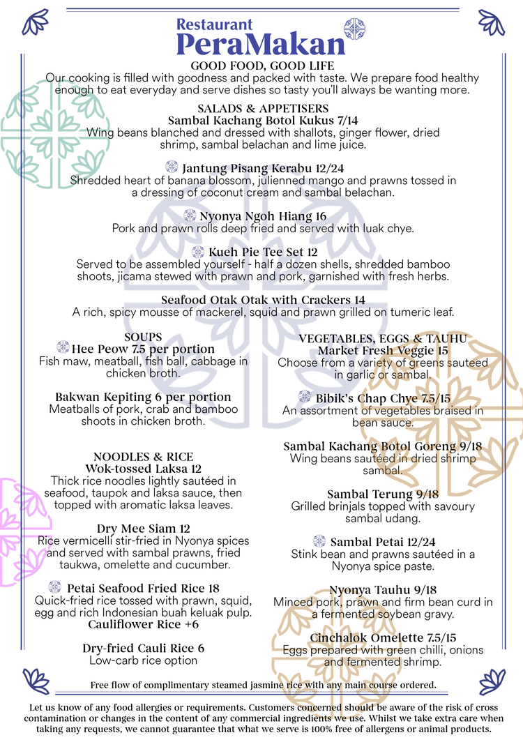 Menu — PeraMakan Restaurant