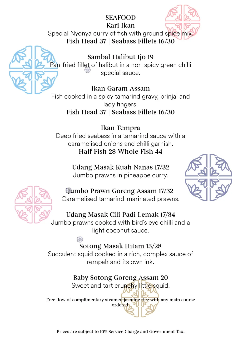Menu — PeraMakan Restaurant