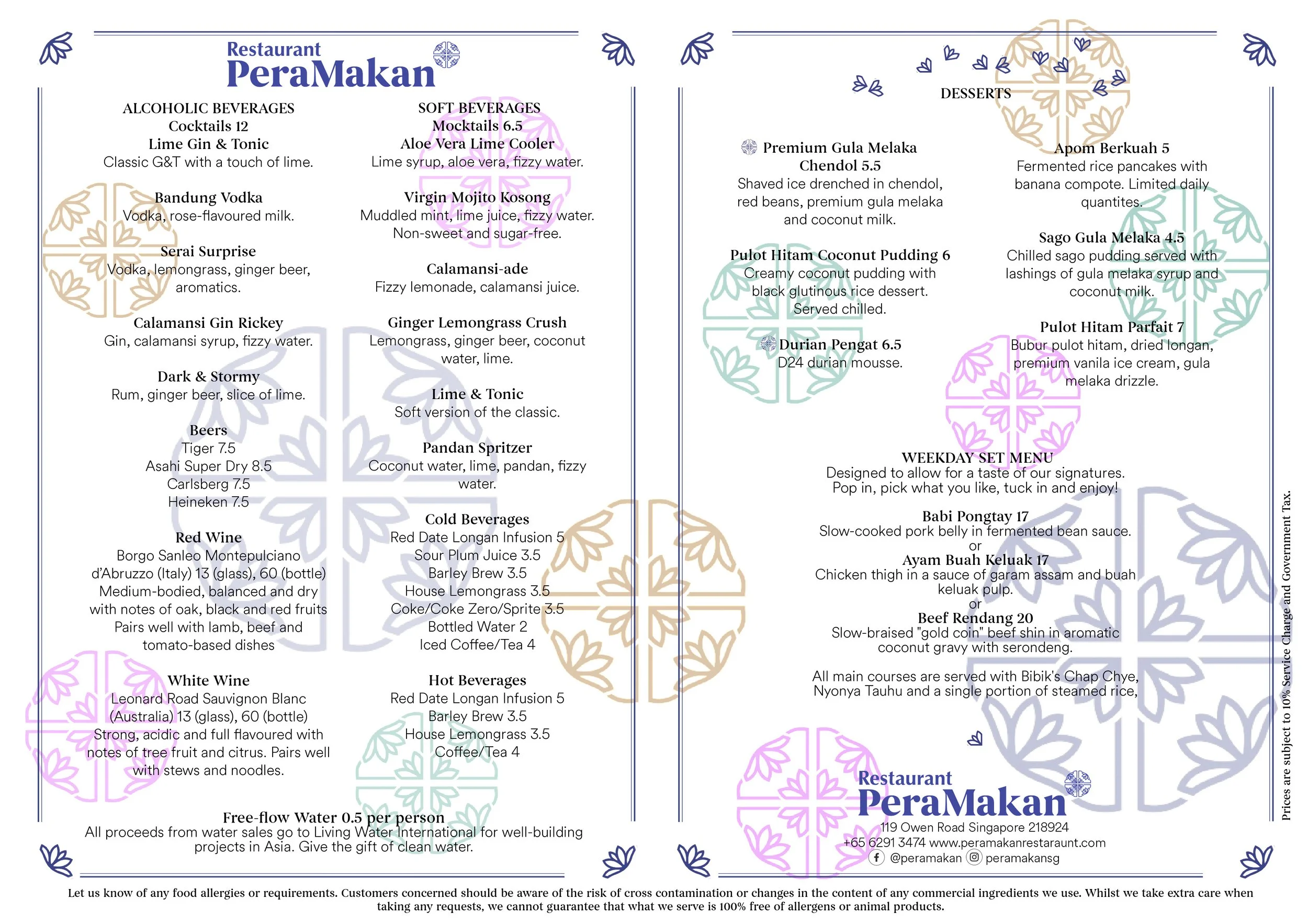 Menu — PeraMakan Restaurant