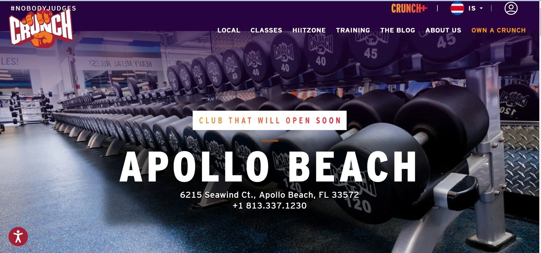 Crunch Fitness at Waterset close to opening — Bokors Corner