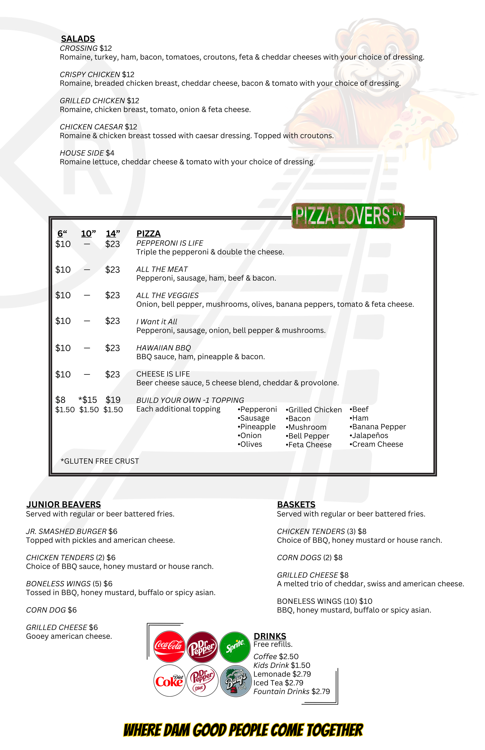 Menu — The Crossing Pub and Grub