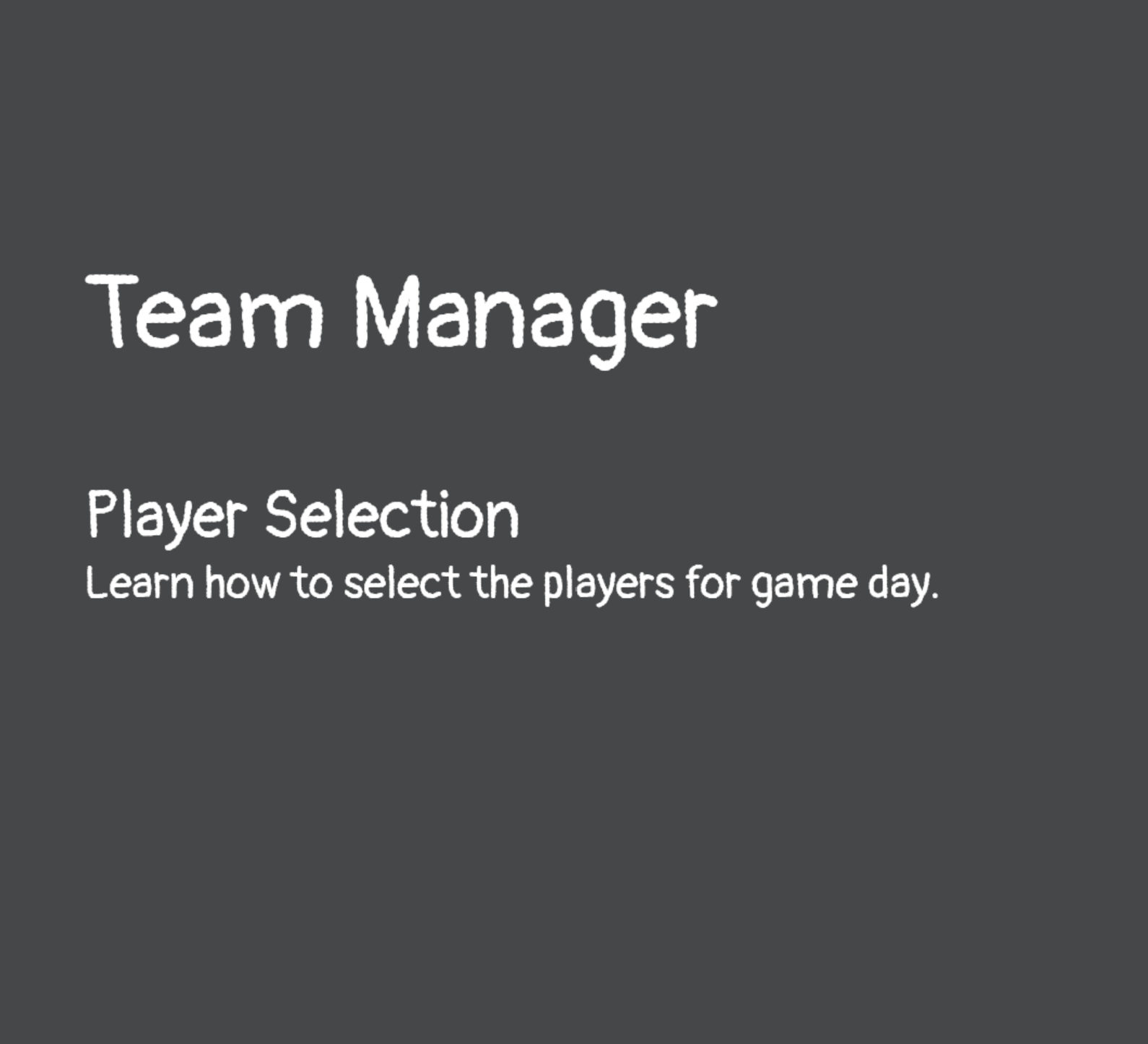 Team Manager - Overview — Teamstar — the app for team managers