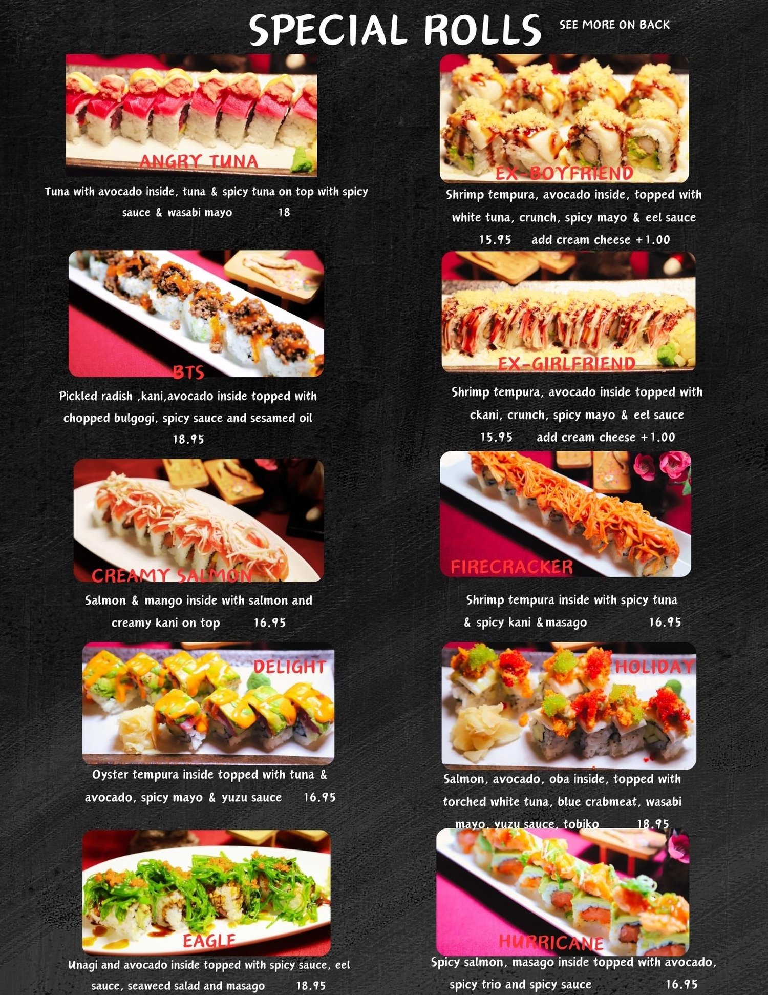 Specialty Rolls — Fuji Mountain