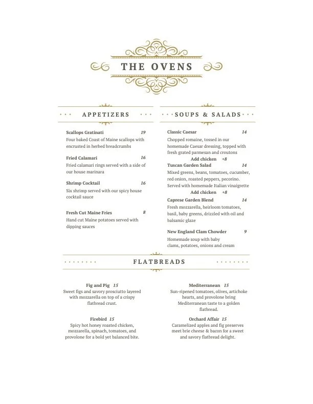 The Ovens Restaurant | The Pathmaker Hotel | Bar Harbor, Maine