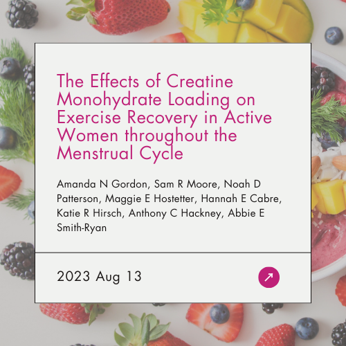 The Effects of Creatine Monohydrate Loading on Exercise Recovery in ...