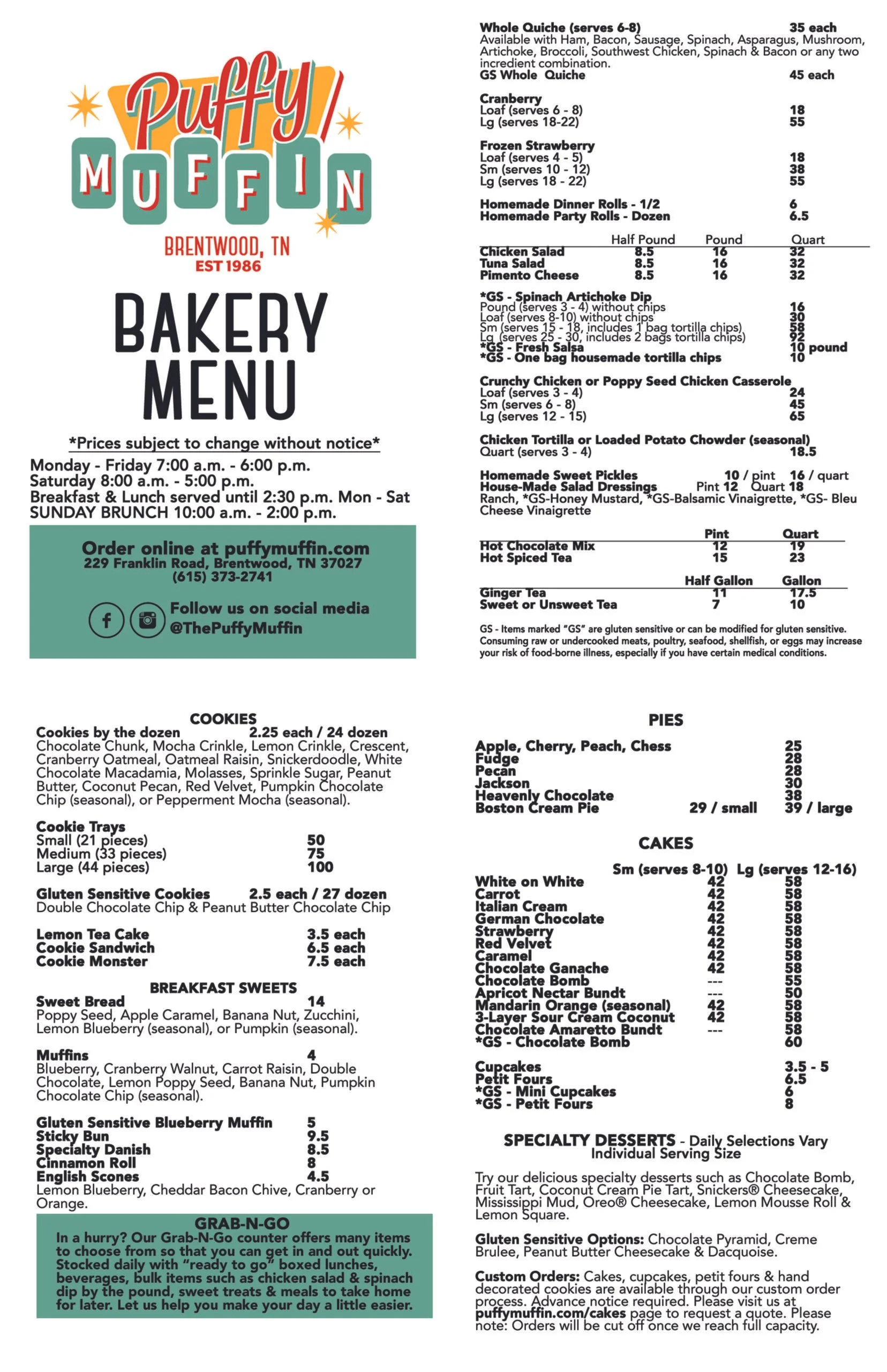 Bakery — Puffy Muffin