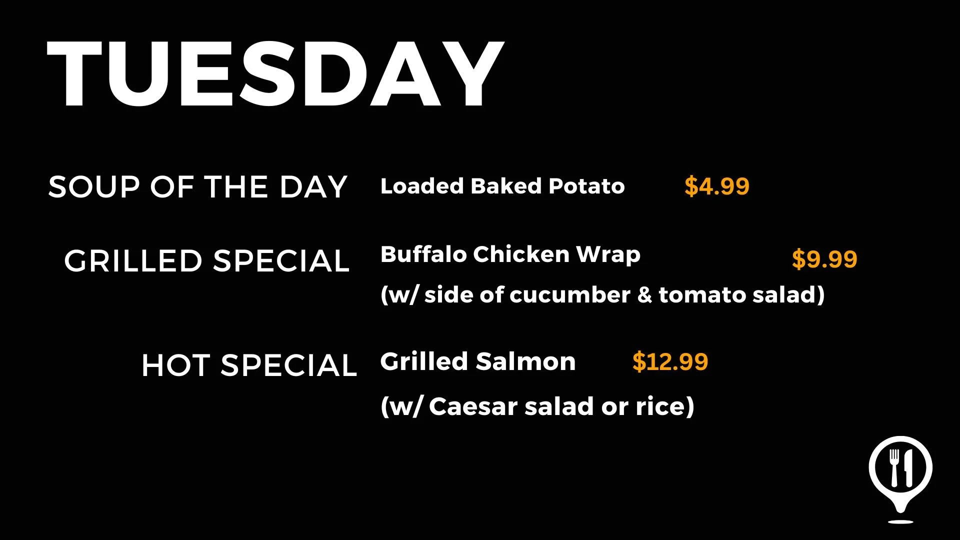 Daily Lunch Specials — Canteen on paces