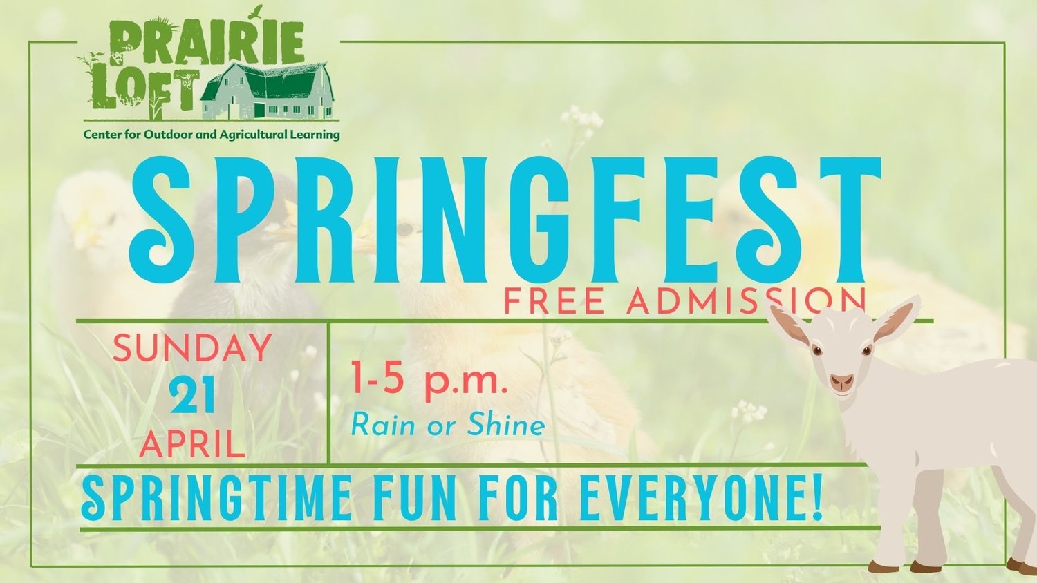 COMMUNITY EVENTS — Prairie Loft Center for Outdoor & Agricultural Learning