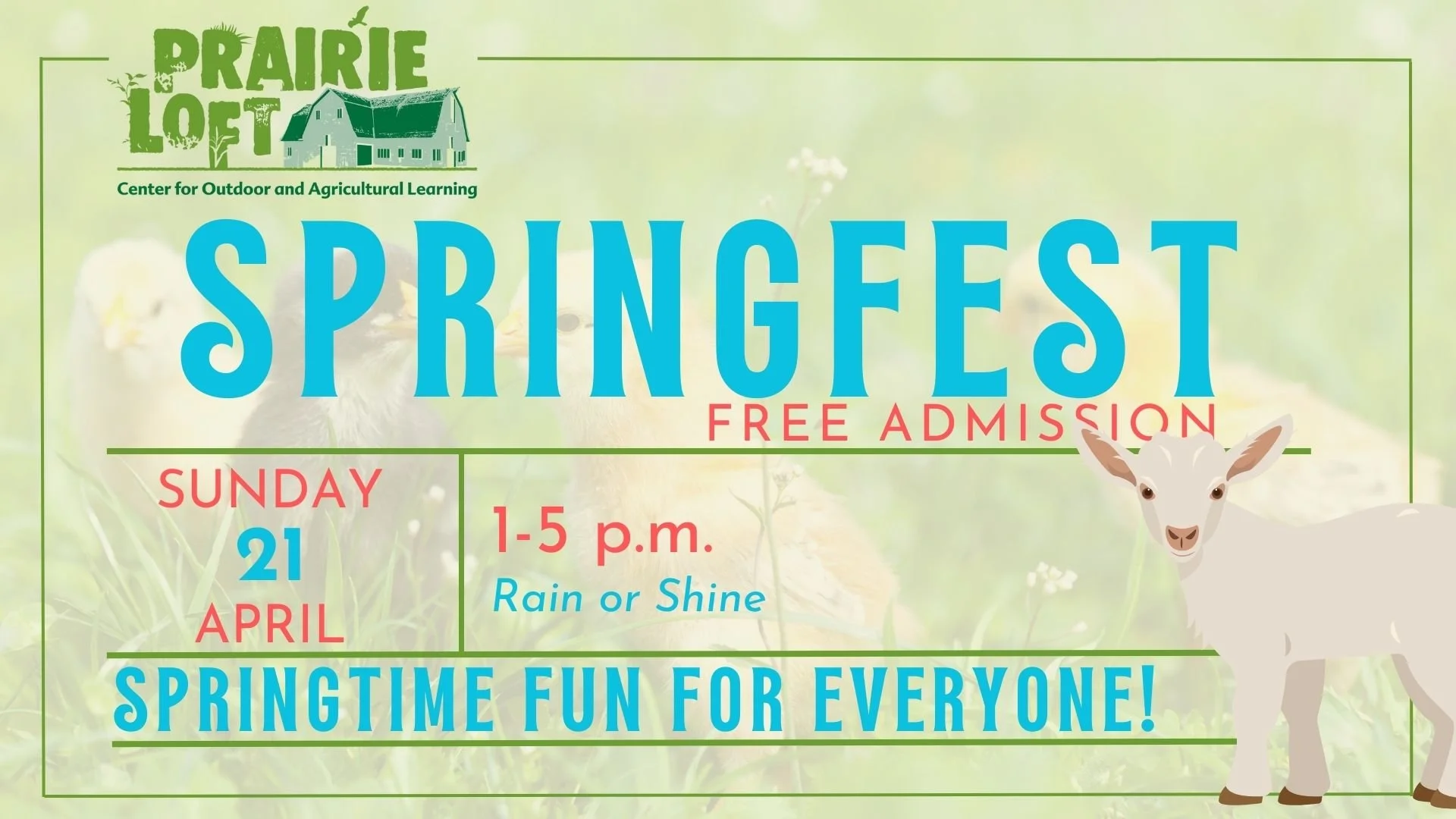 COMMUNITY EVENTS — Prairie Loft Center for Outdoor & Agricultural Learning