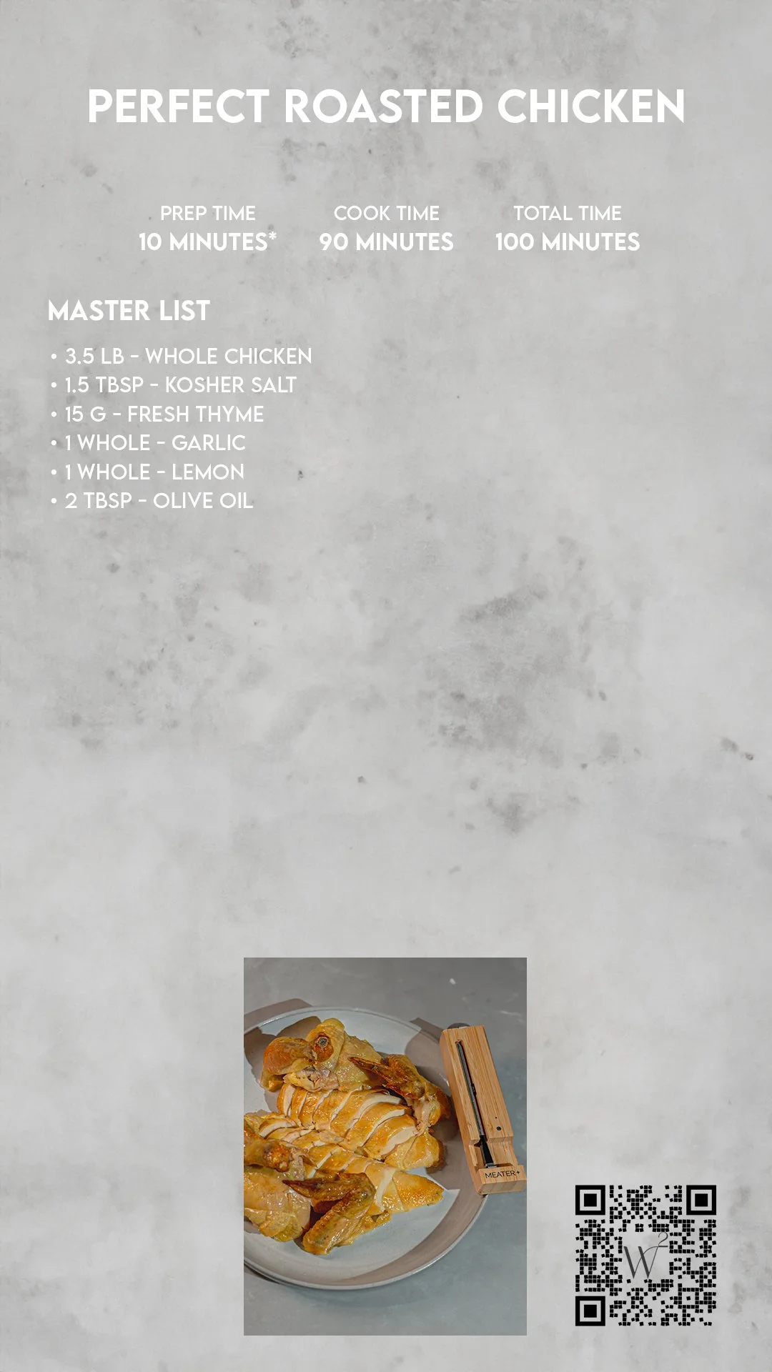 Perfect Roasted Chicken | W2 Recipes | Restaurant Quality Recipes At Home