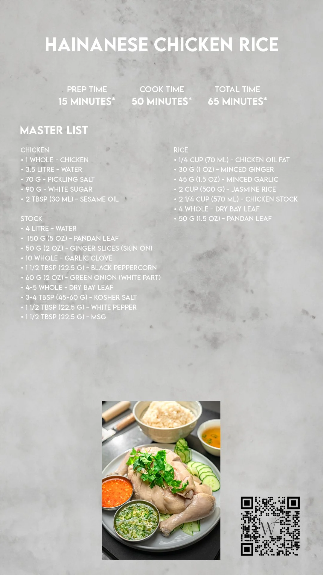 Hainanese Chicken Rice | W2 Recipes | Restaurant Quality Recipes At Home