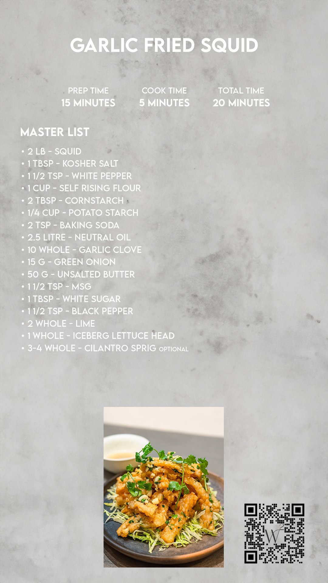 Garlic Fried Squid | W2 Recipes | Restaurant Quality Recipes At Home