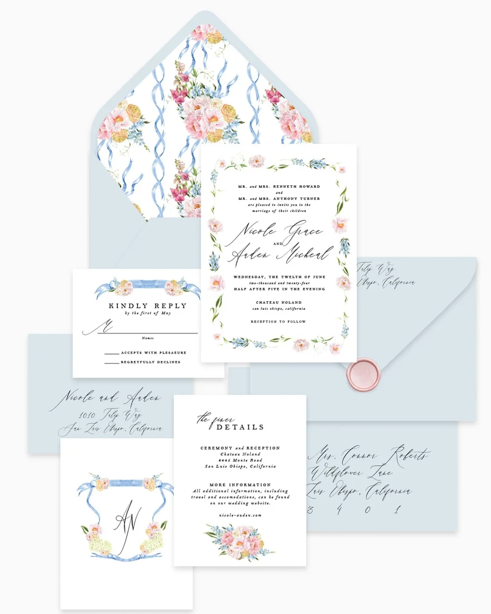 Announcements by Adrienne - CUSTOM WEDDING INVITATIONS