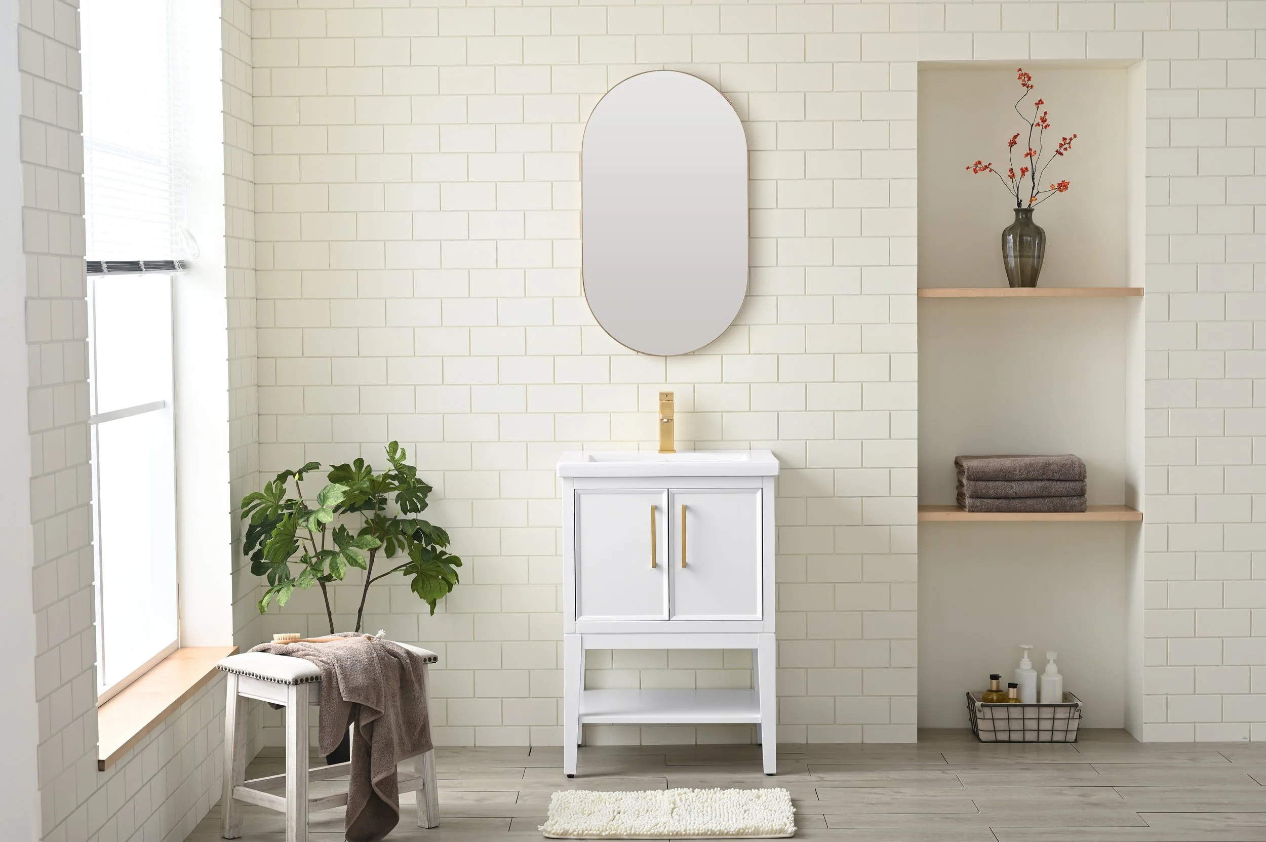 Catalina 24" White Single — FreshSaDesign