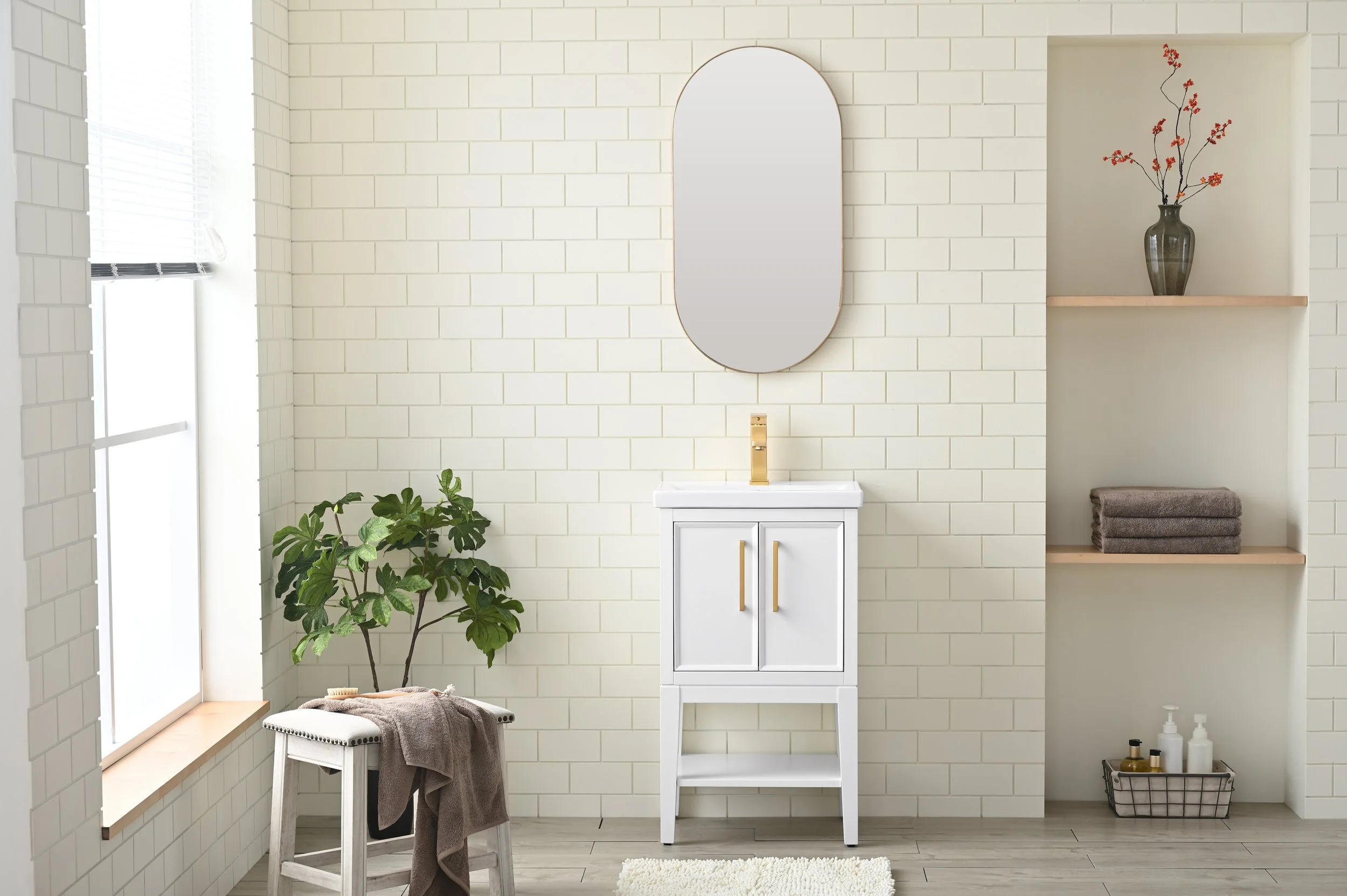 Catalina 20" White Single — FreshSaDesign