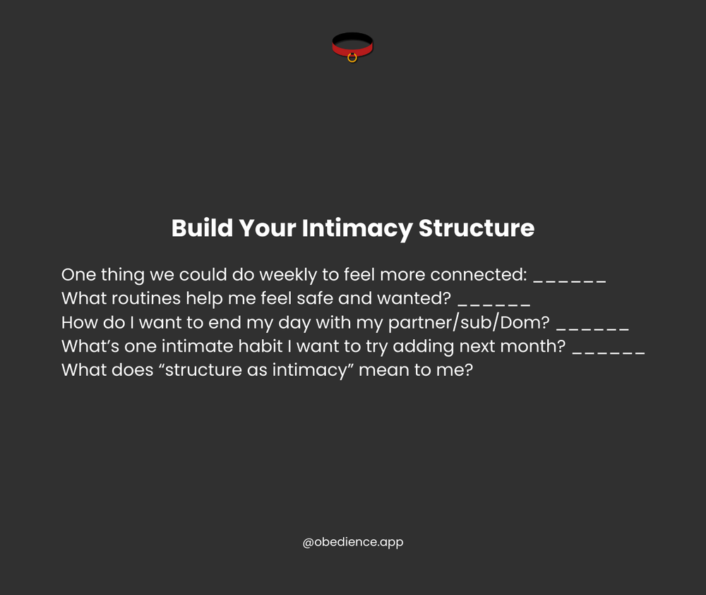 Structure as the New Intimacy: How Routines and Rituals Build ...