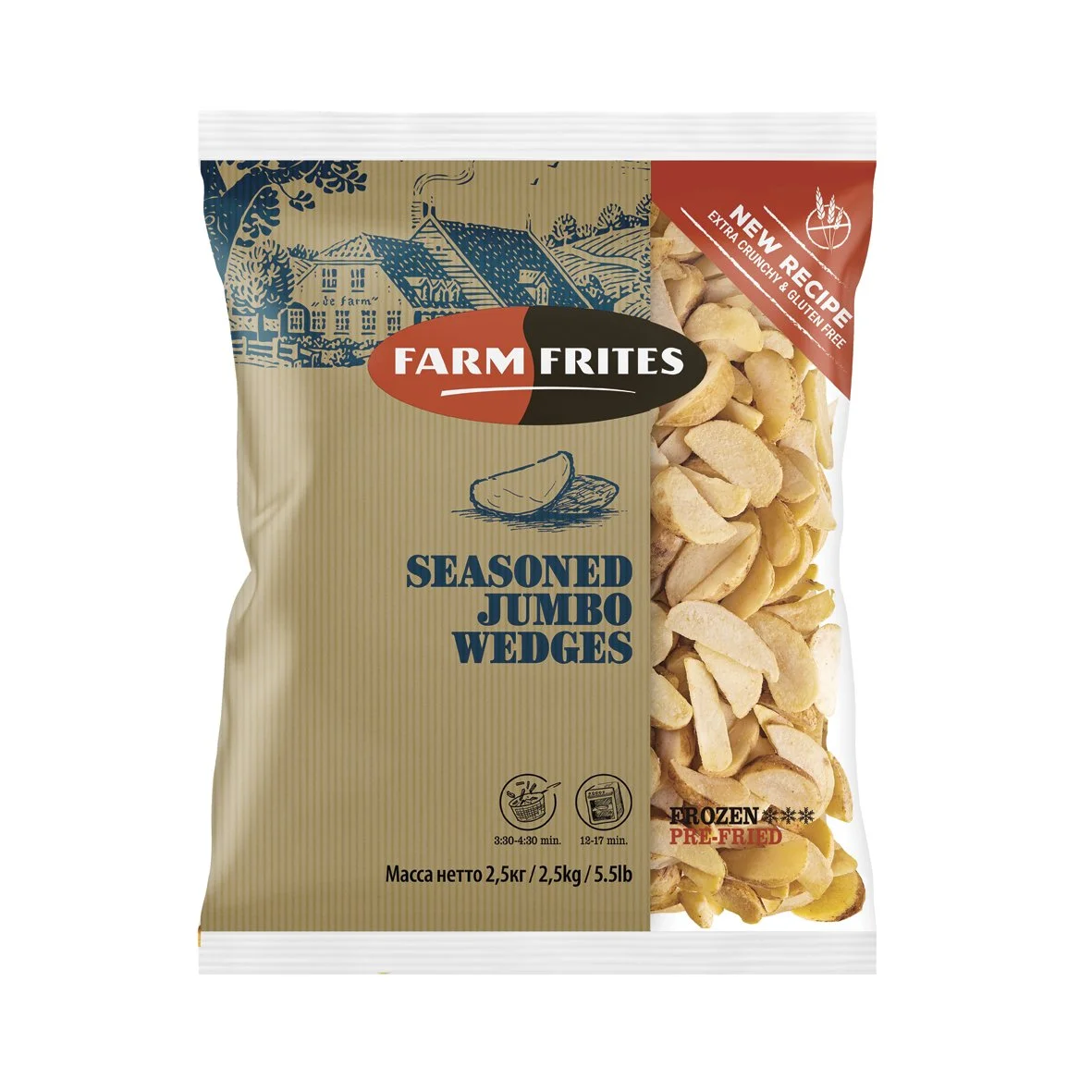 Farm Frites Tikkuperuna crispy coated kuoreton 10 mm 2,5 kg — PNM-Chipsters