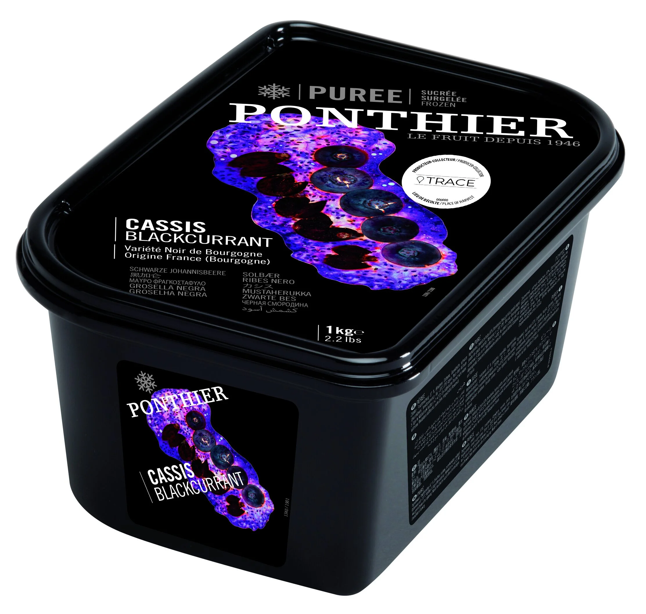 Ponthier Mustaherukkapyree 1 kg — PNM-Chipsters