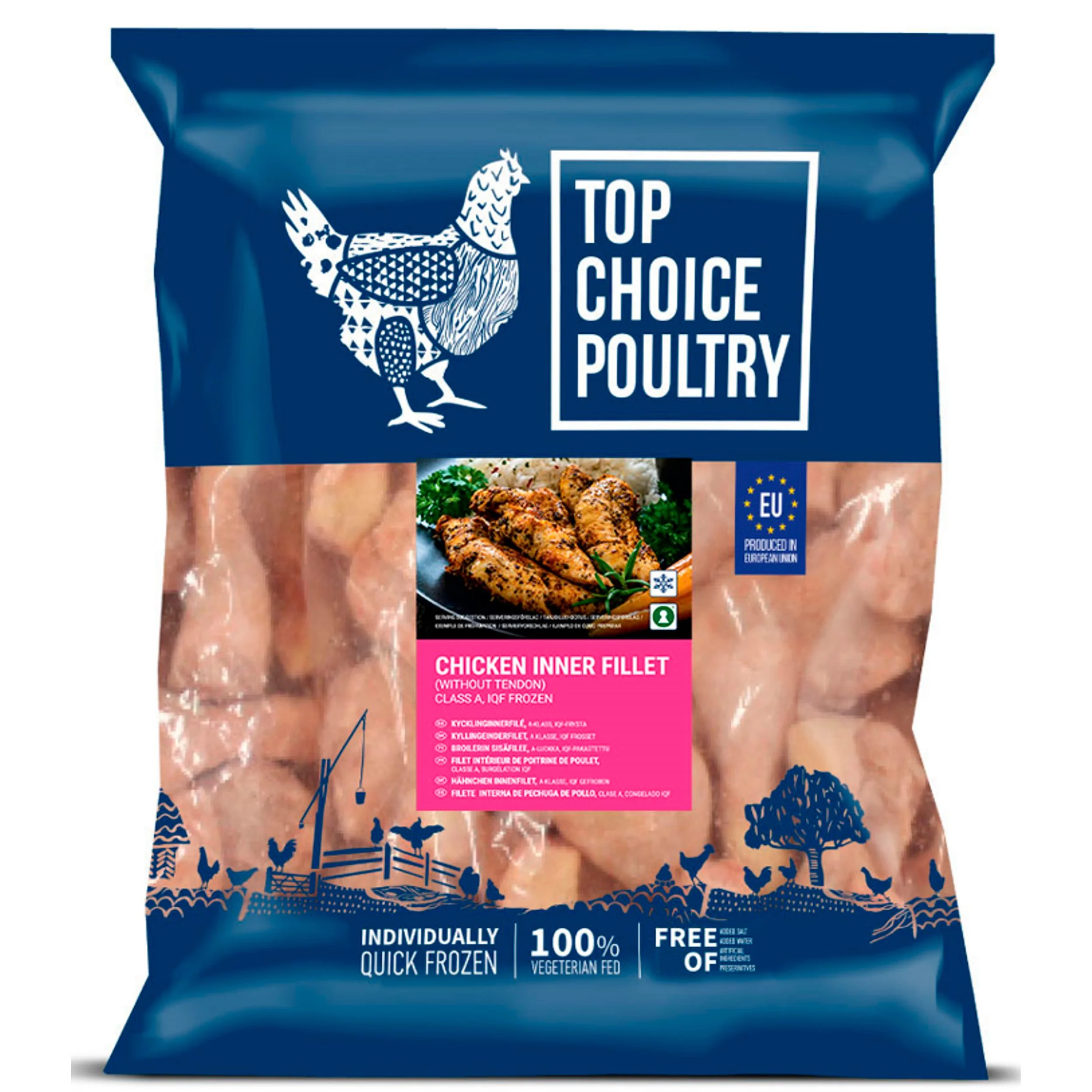 Top Choice Poultry Kanan sisäfilee 2 kg — PNM-Chipsters