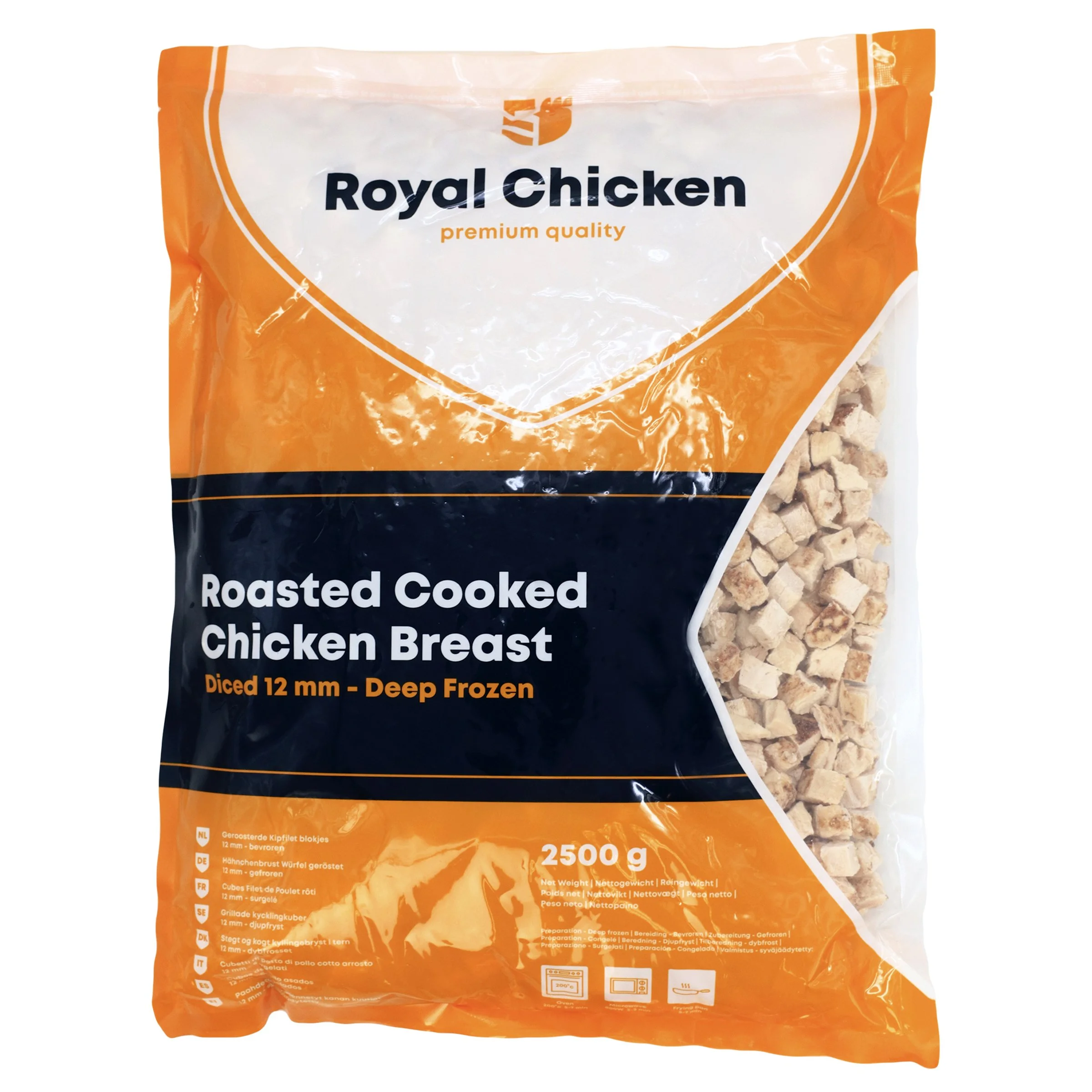 Royal Chicken Grillattu broilerin rintafileekuutio 12mm 2,5kg — PNM ...