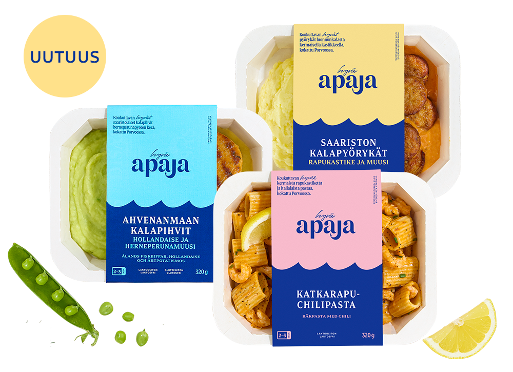 Hyvä Apaja kalaherkkuja nyt myös valmisaterioina — PNM-Chipsters