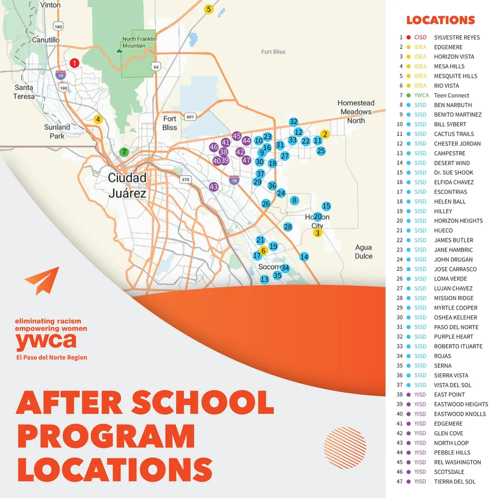 After School Locations — YWCA El Paso