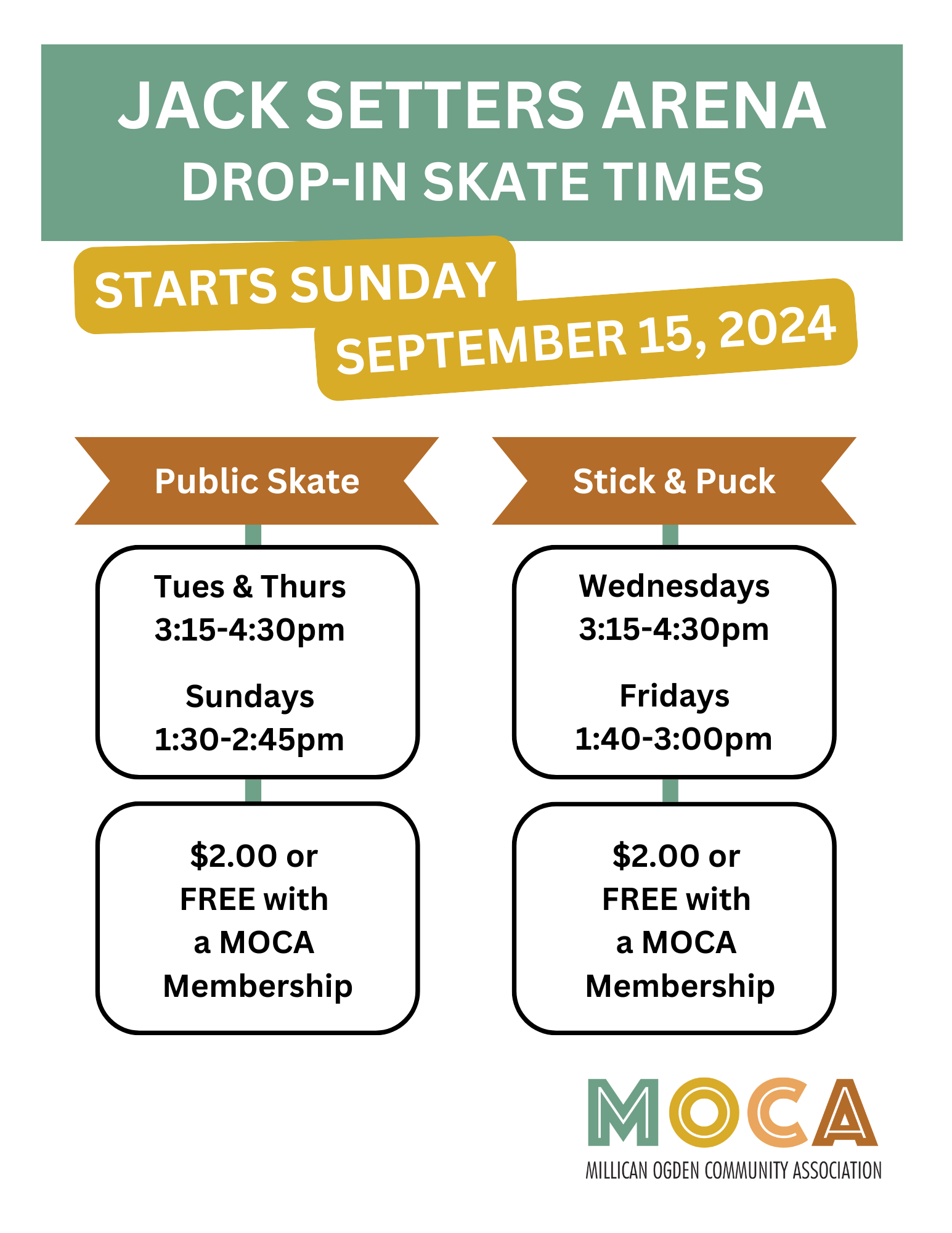 Facilities & Booking — Millican Ogden Community Association