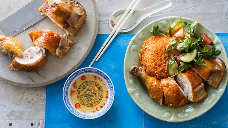 CRISPY SKIN CHICKEN WITH RED RICE — Red Lantern