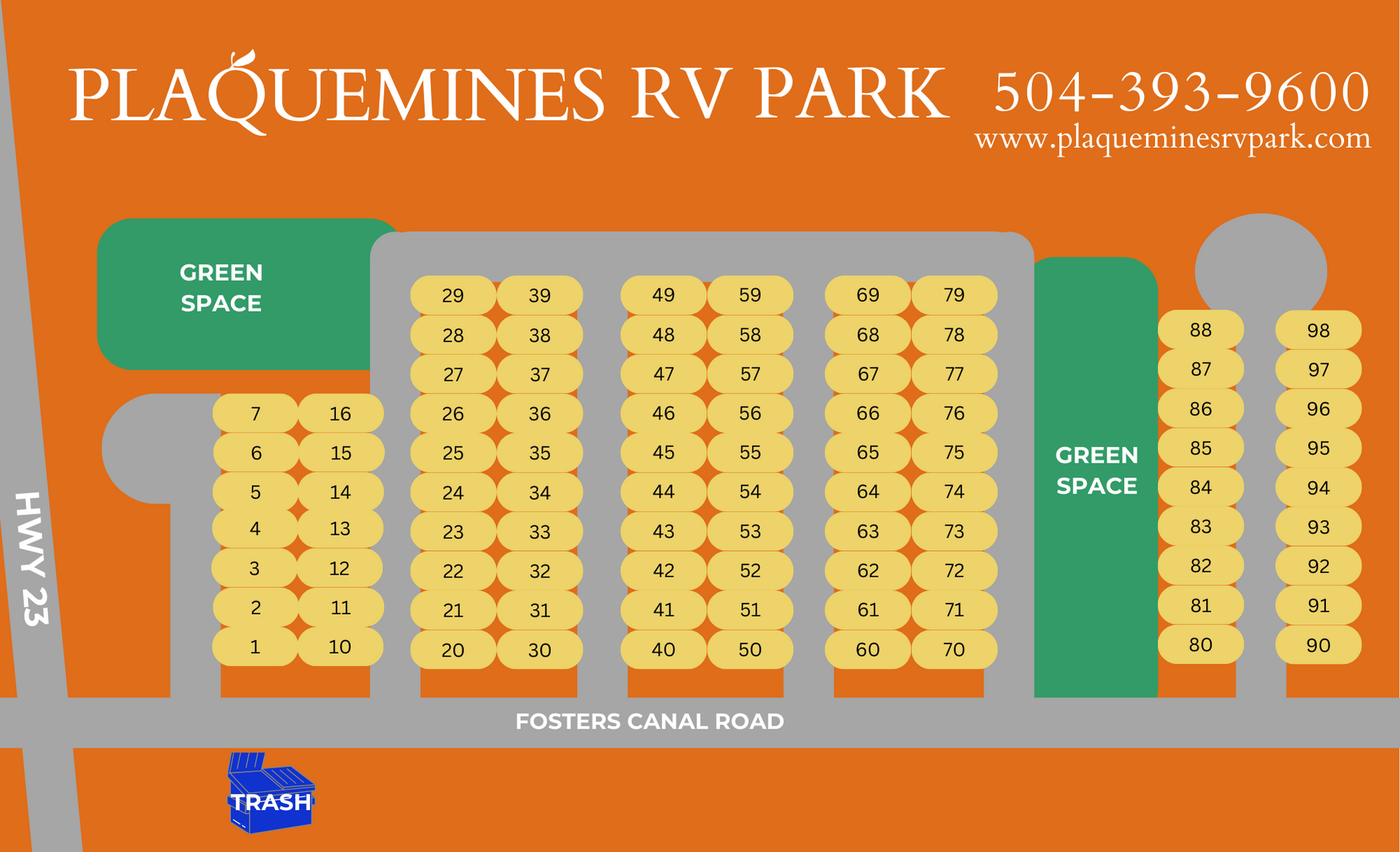 Site Map — Plaquemines RV Park