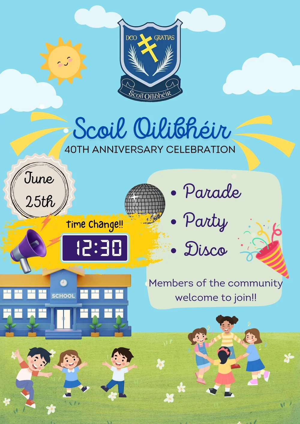 Fun Day Parade Time Change — Scoil Oilibheir