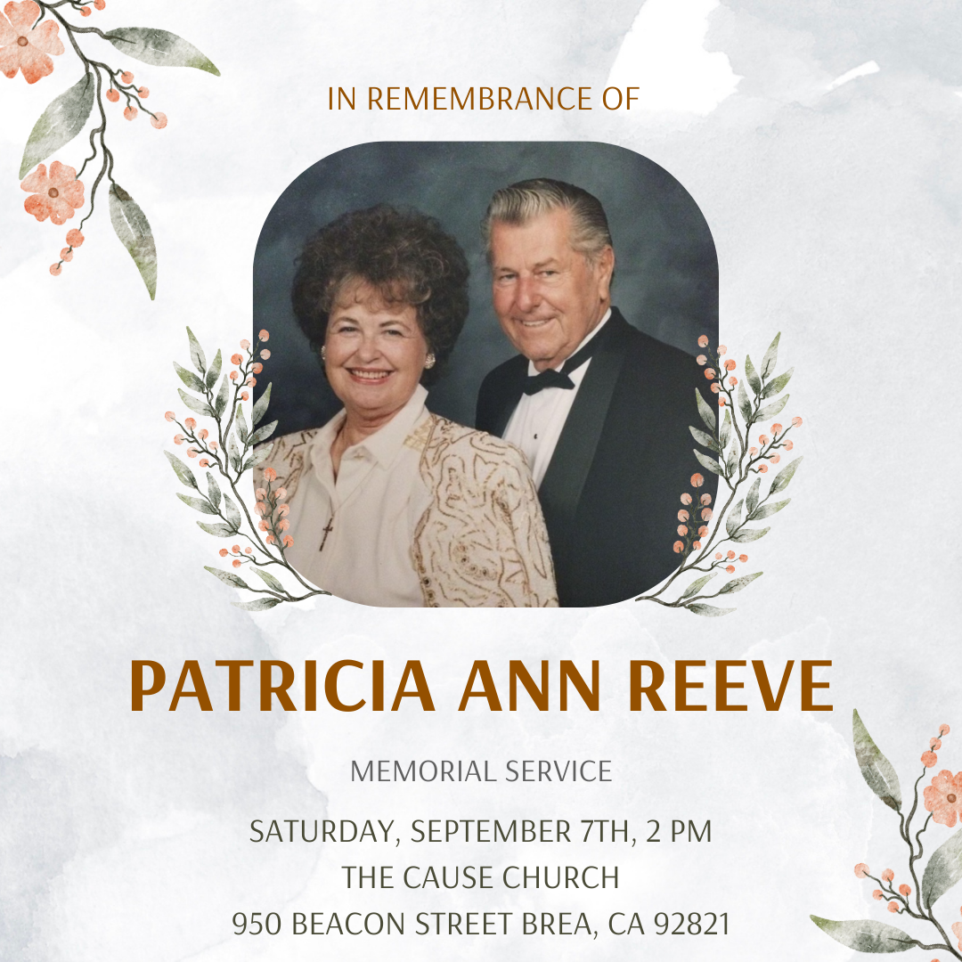 Grandma Pat Reeve Celebration of Life — The Cause Church