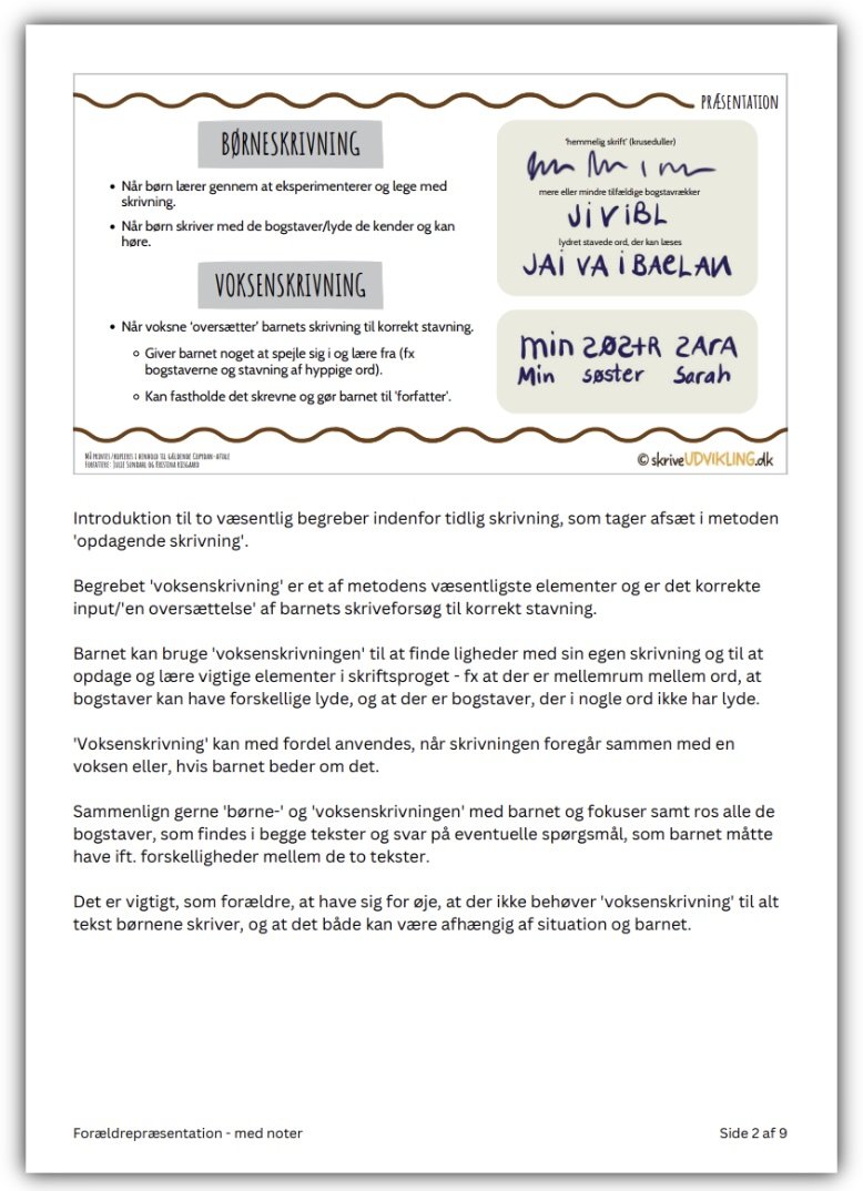 Forældrematerialer — skriveudvikling.dk