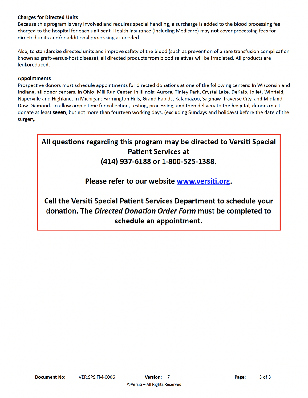 Directed Donation Order Forms — Safe Blood Donations & Transfusions ...