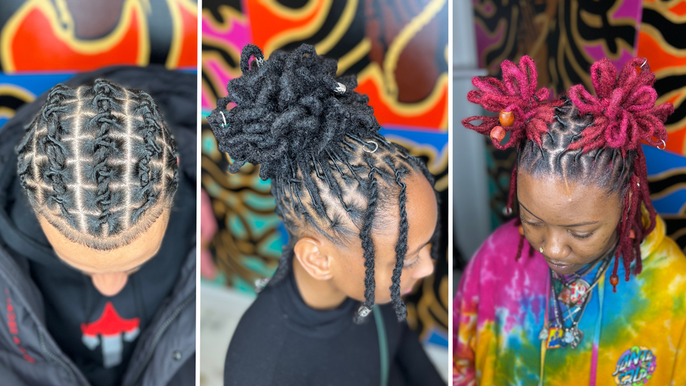 Loc Retwist -Simple Styles — The Loc God Salon