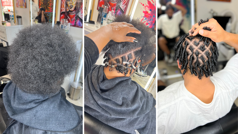Diamond Part Starter Locs — The Loc God Salon