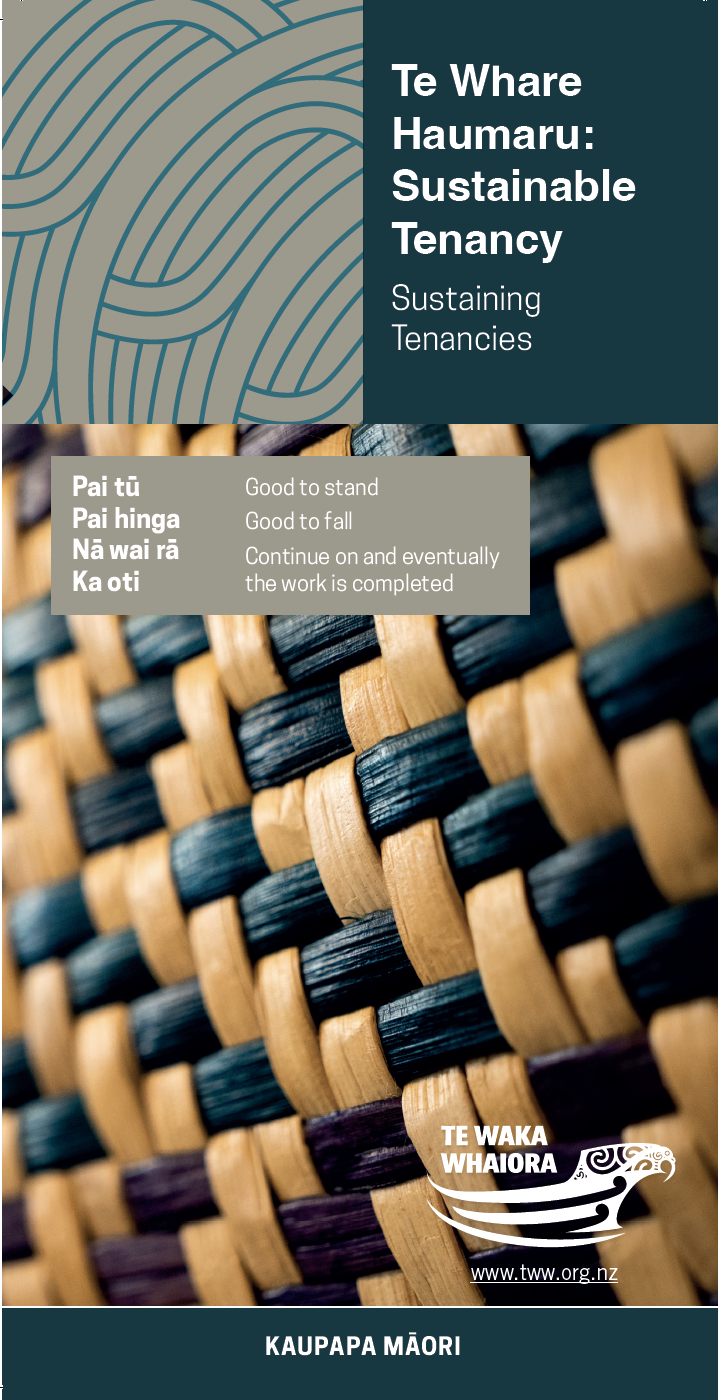 Whare Haumaru - Sustaining Tenancies — Te Waka Whaiora Trust