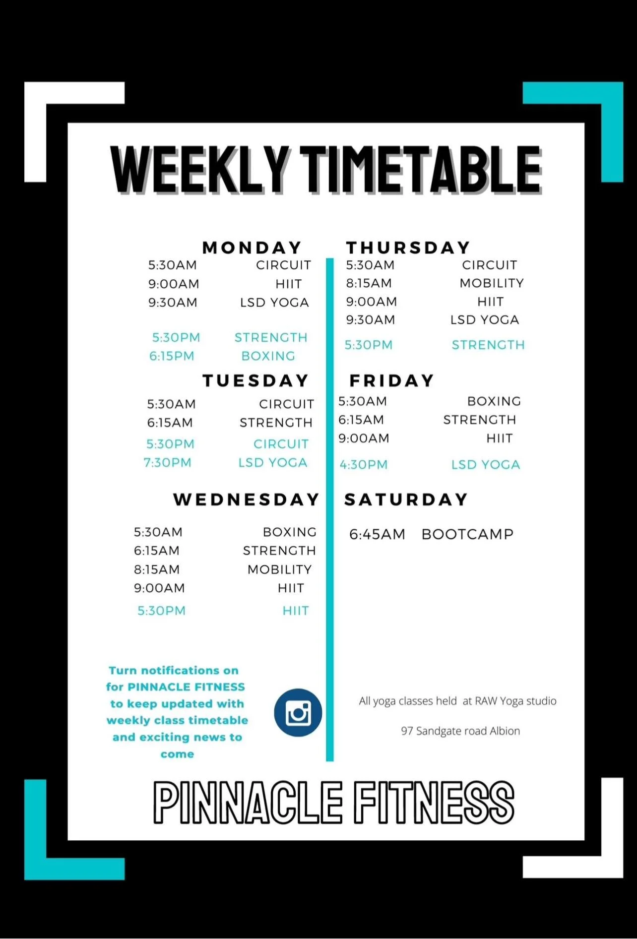 Classes — Pinnacle Fitness Albion